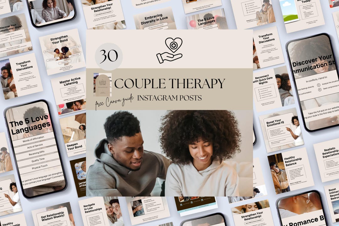 Social Media Templates for Couple Therapy,therapist Social Media Posts ...