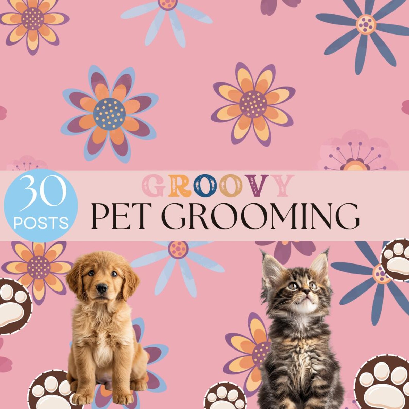Pet Grooming Instagram Templates, Dog Grooming Template, Pets Instagram ...