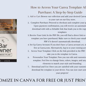 Bar Business Plan, Bar Owner Business Template, Business Plan Template ...