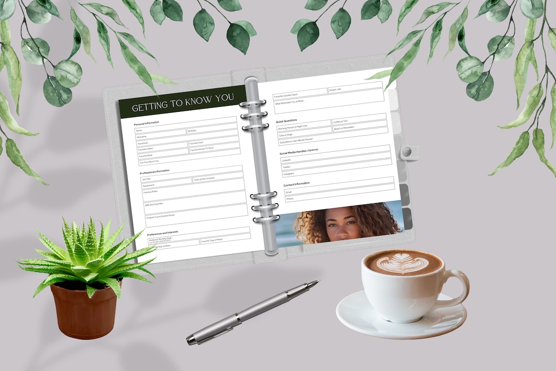 Getting to Know Me Template, Get to Know Me Template, Coworker ...