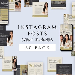 Event Planner Instagram Templates, Instagram Templates for Event ...