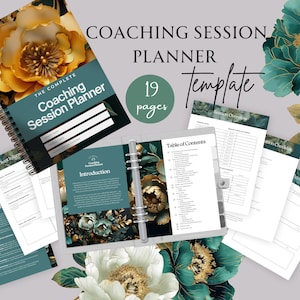 Coaching Session Planner Template, Coaching Session Worksheet, Life ...