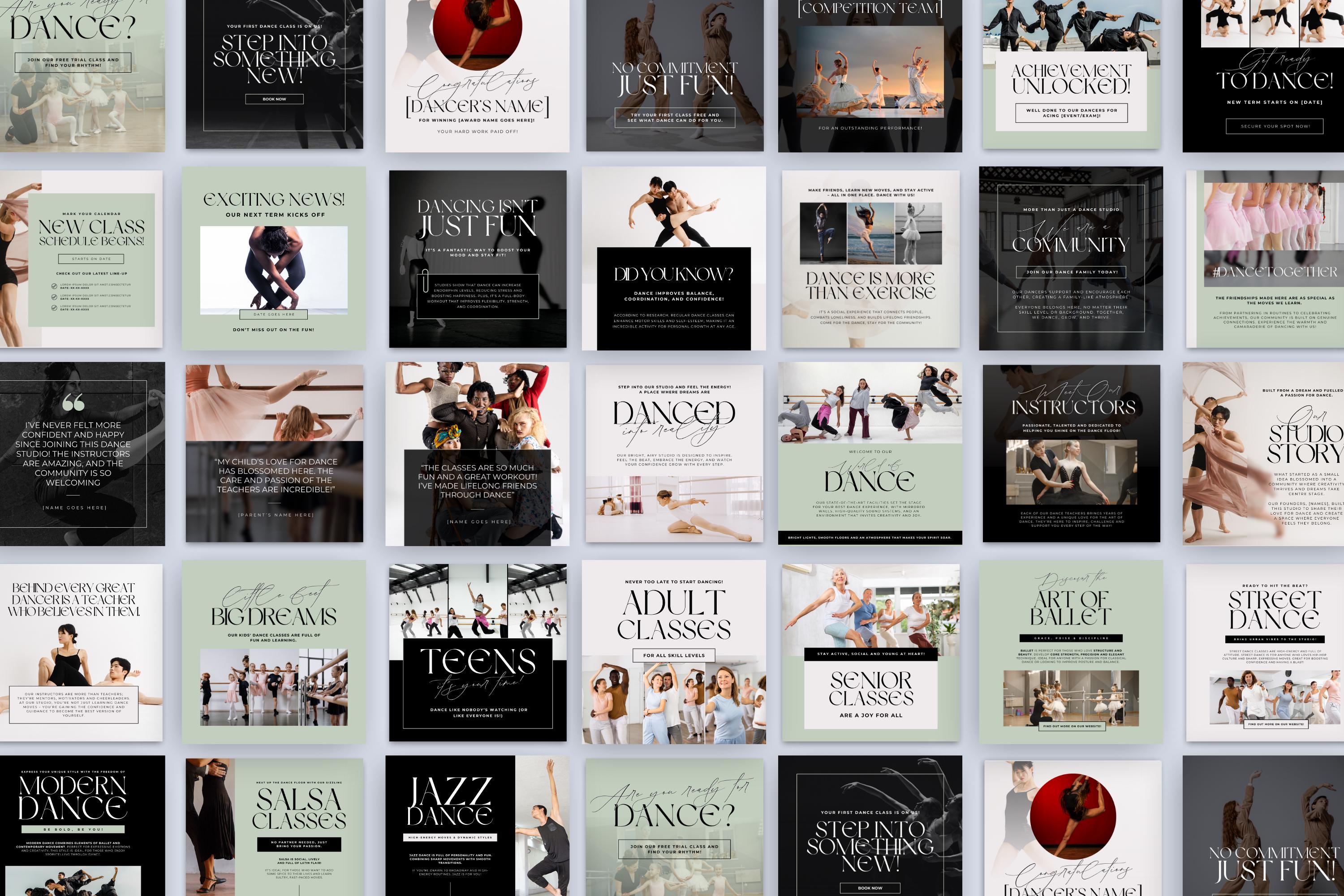 Dance Studio Social Media, Dance Group Instagram Posts, Ballet Social ...