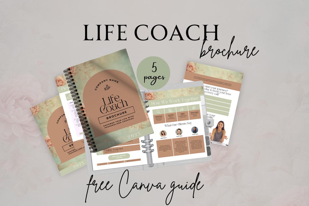 Life Coaching Brochures, Life Coach Flyer, Life Coaching Info Flyer ...