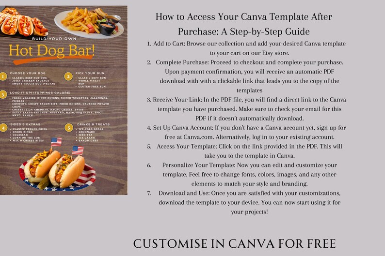 Hot Dog Bar Menu, Hot Dog Theme Bar, Soul Food Restaurant Menu, Brunch ...