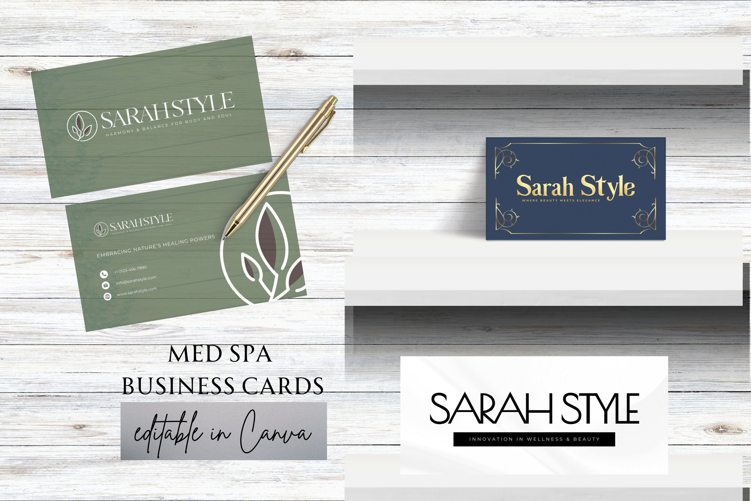 Med Spa Business Card Template, Business Marketing, Esthetician ...