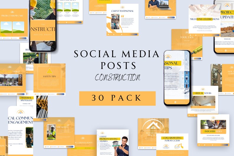 Construction Instagram Post, Instagram Templates for Construction ...