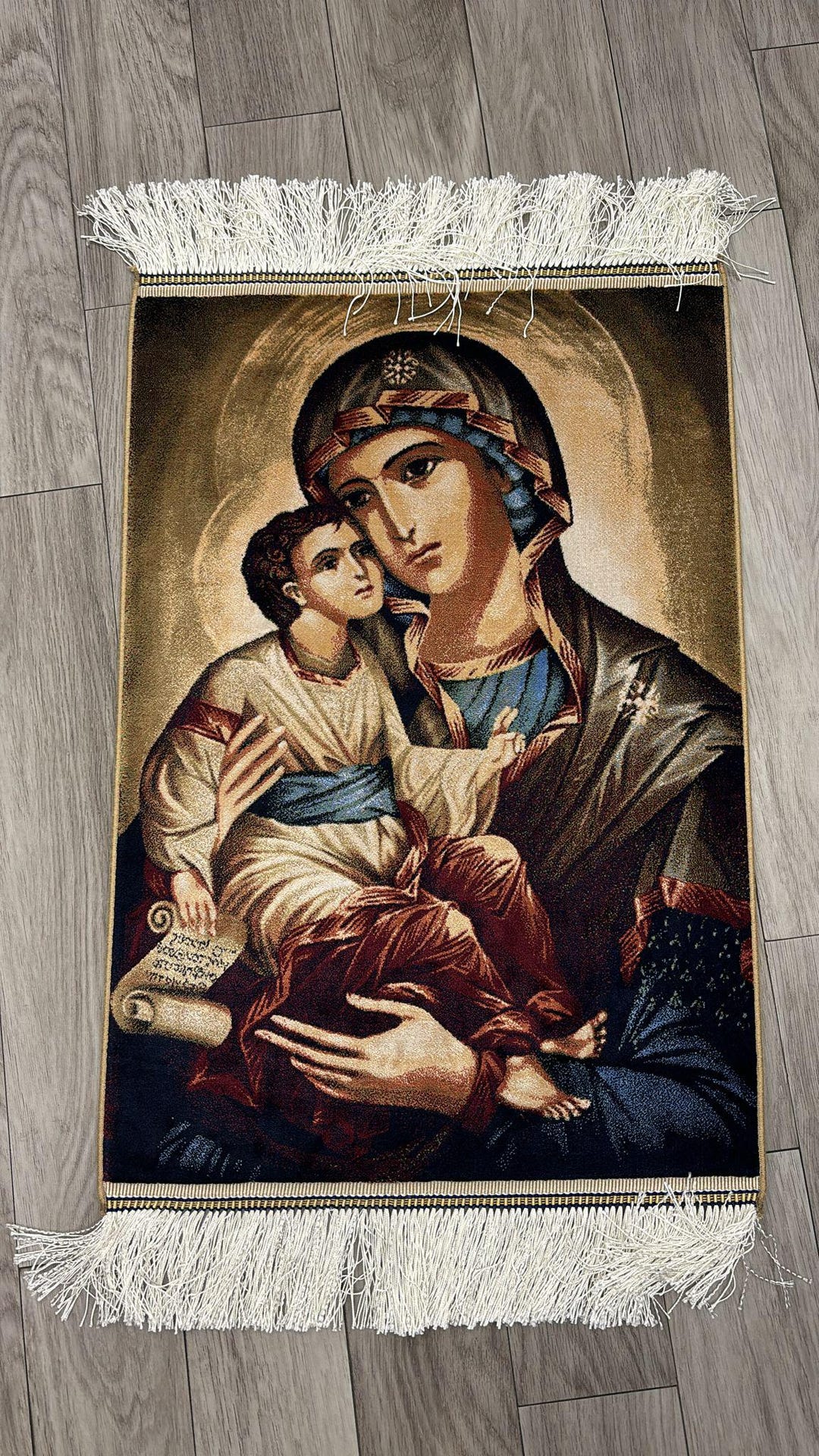 Carpet, Rug, Persian Rug, Virgin Mary Rug - Etsy