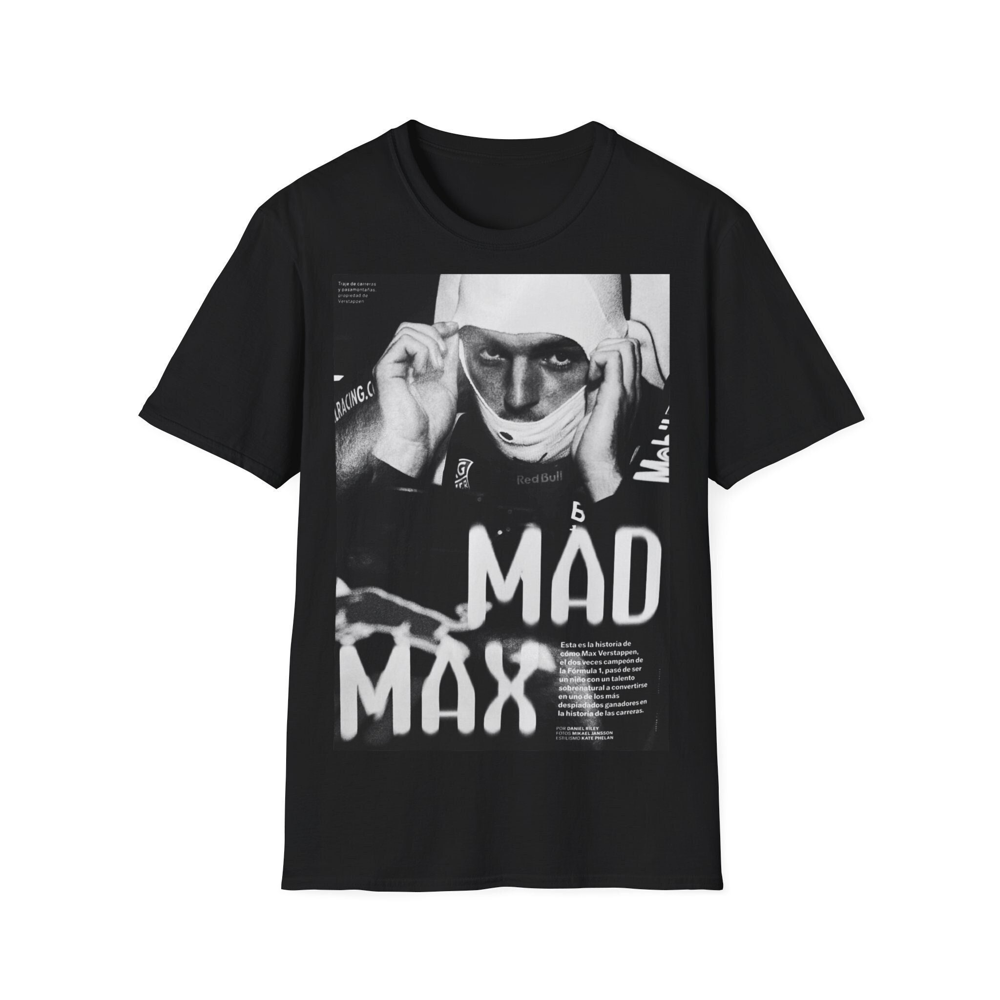 Max Verstappen Halftone Vintage Style Unisex T-shirt, Mad Max F1 T ...