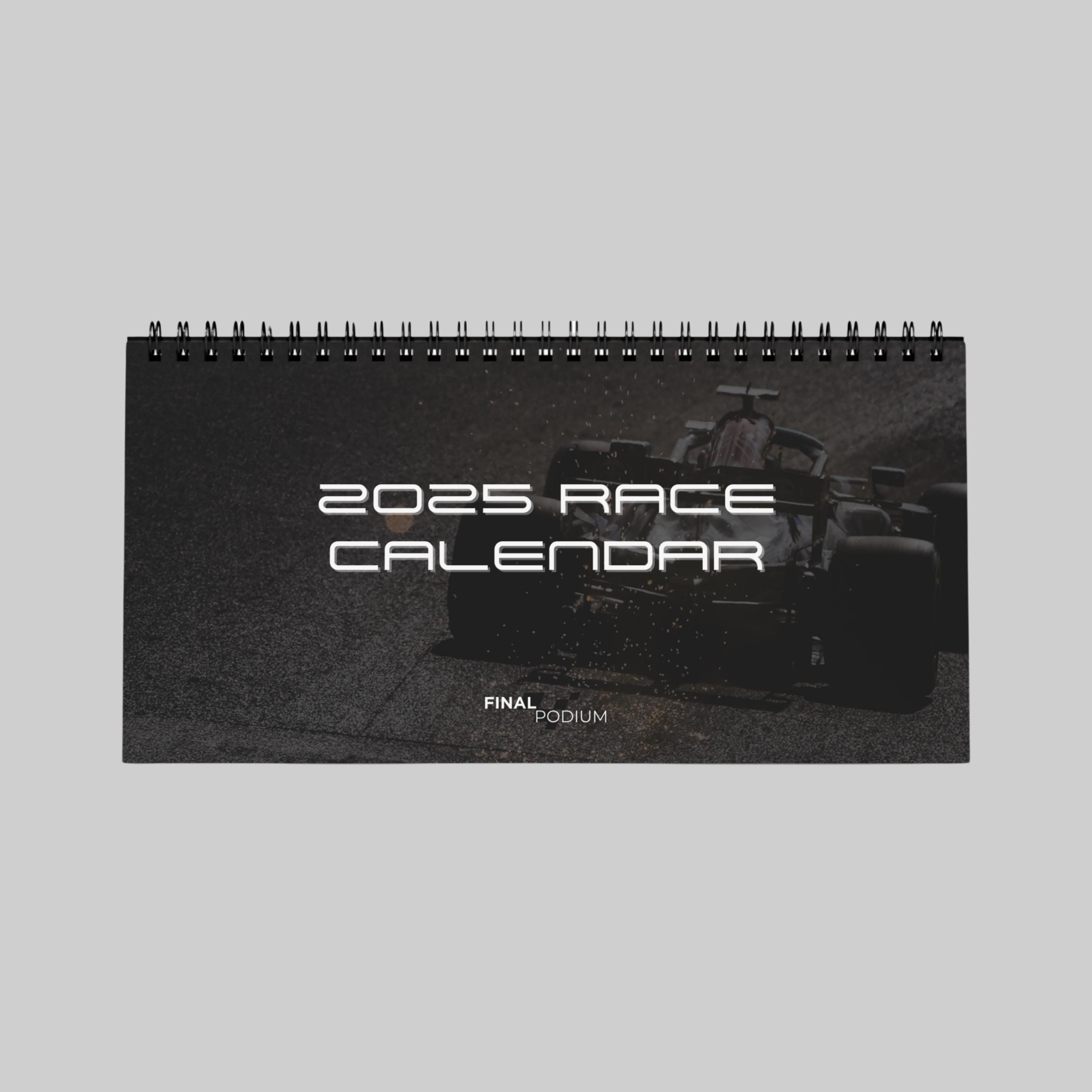 2025 F1 Desk Calendar, Formula 1 Calendar, F1 Race Calendar, F1 Gift ...