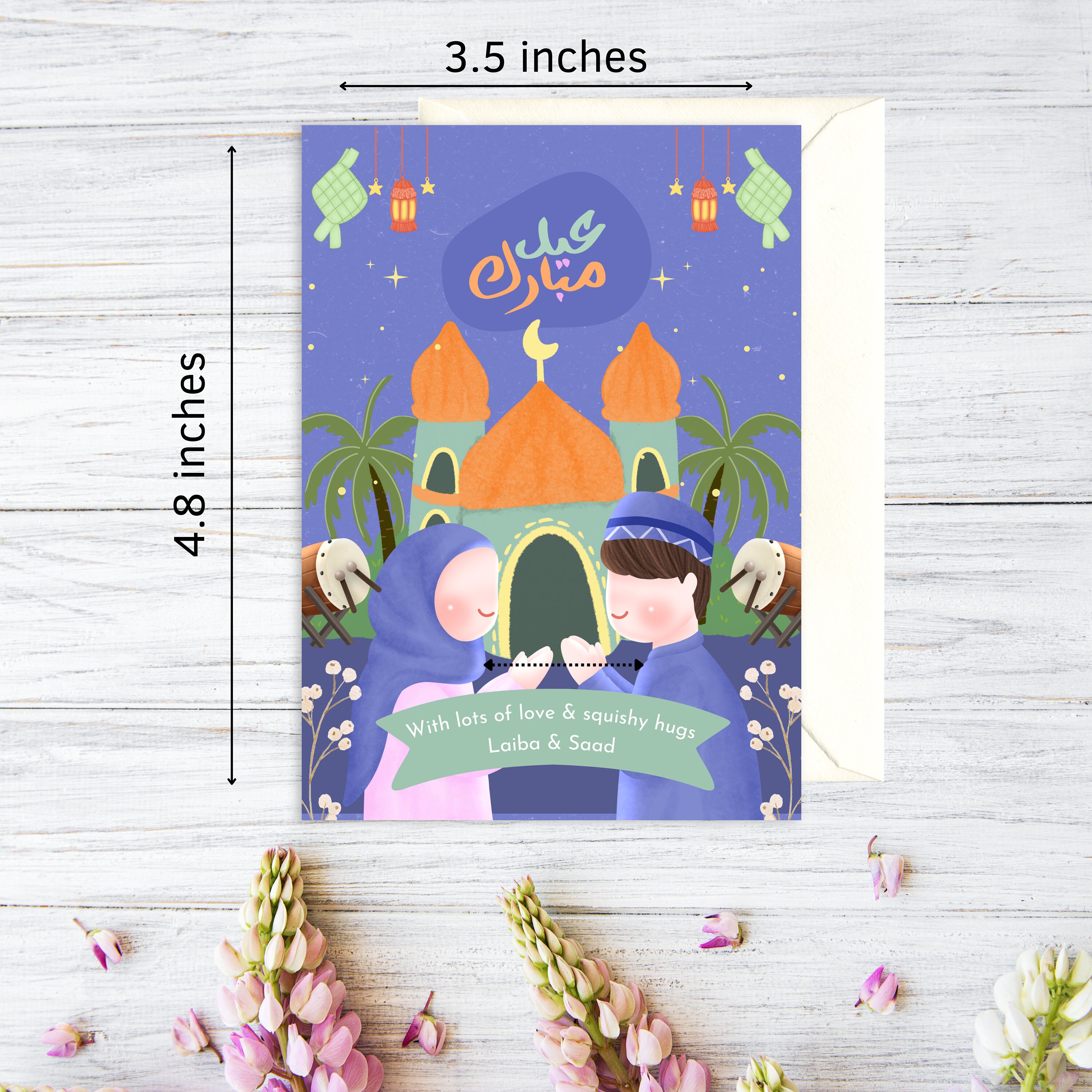 Customized Eid Money Cards Pack of 10 Eid Money Envelopes Cash Gift ...