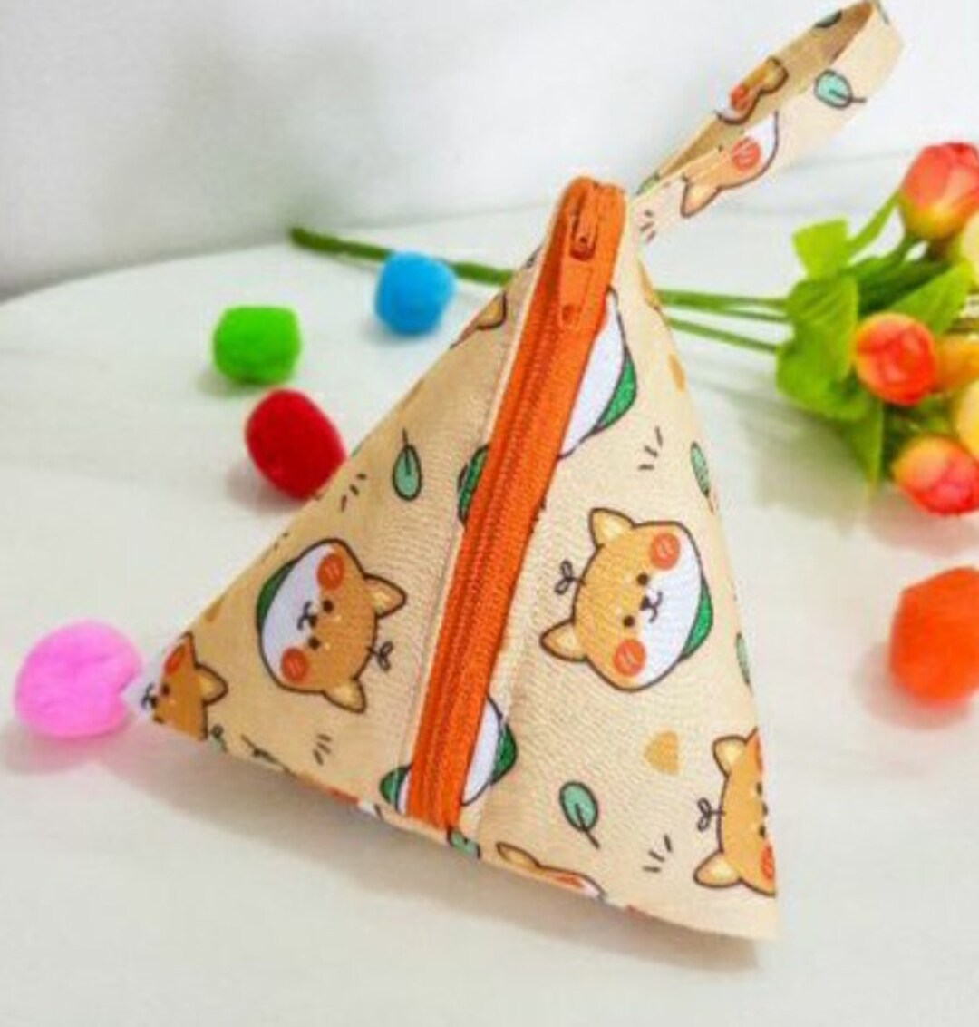 Supersize Triangle Zipper Tetra Pouch Dumpling Pyramid Bag - Etsy