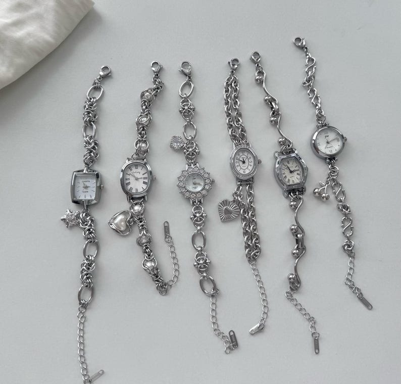 Vintage Style Watch Bracelet for Women,small Dial Watch,silver Tone ...