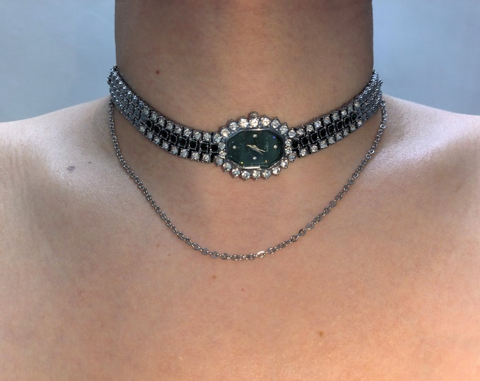 Alice in Wonderland Costume, Pocket Watch Necklace, Steampunk Watch ...