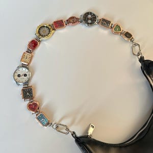 Watch Face Bag Chain,golden Clocks Purses Strap,grunge Bag Accessory ...