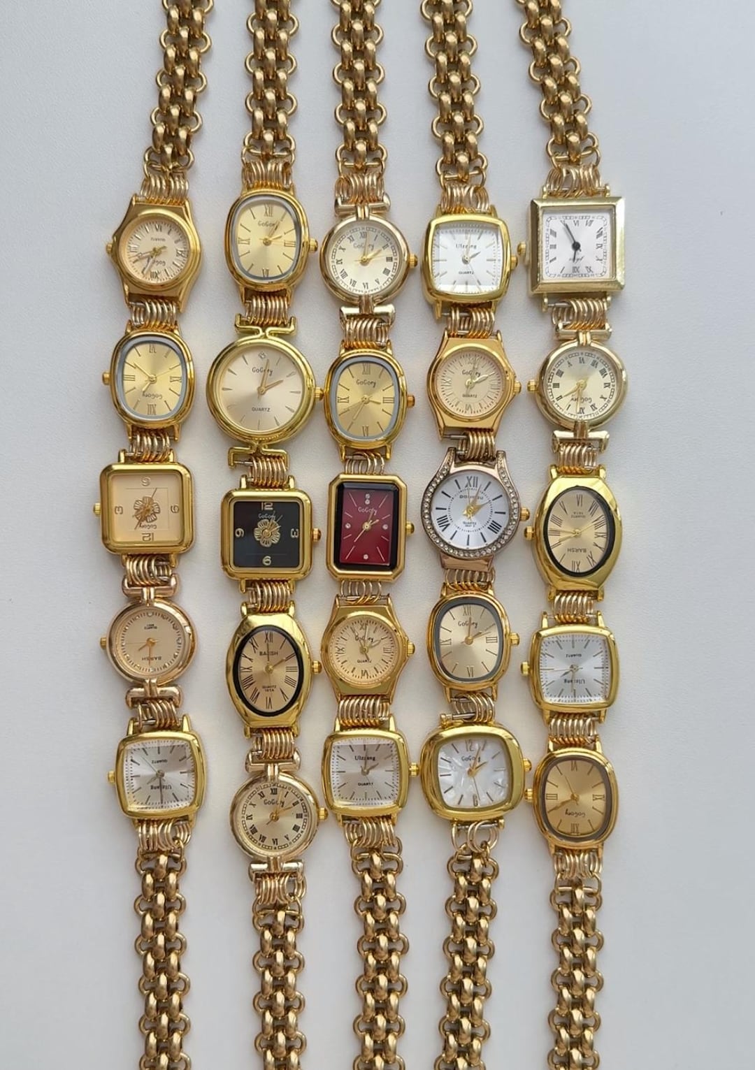 Vintage Gold Watch Necklace | | Unique Clock Jewelry | Antique-inspired ...