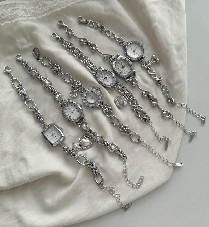 Vintage Style Watch Bracelet for Women,small Dial Watch,silver Tone ...