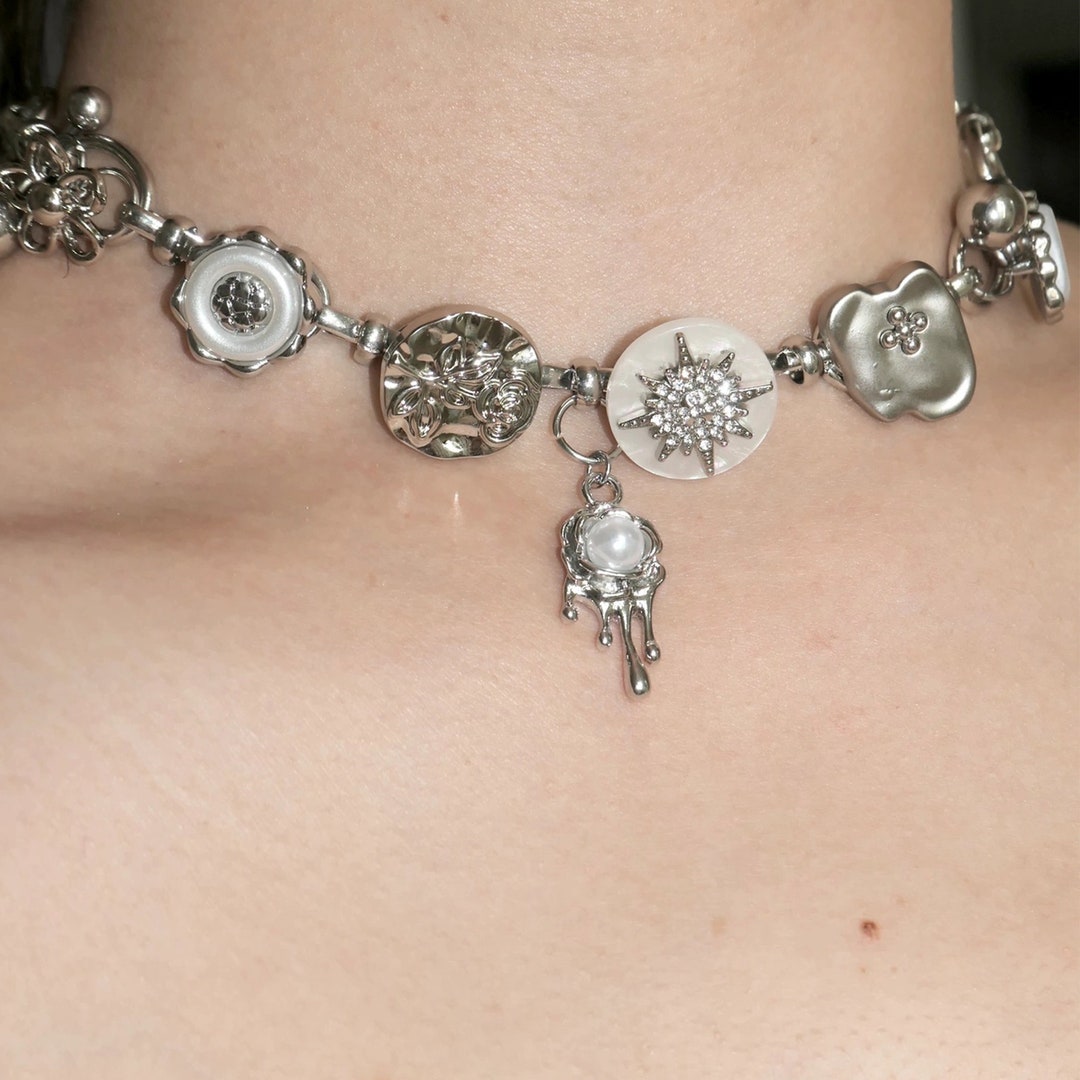 Y2K Silver Star Pendant Necklace,y2k Fashion,cool Star Jewelry ...