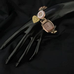 Vintage Design Charm Watch Bracelet | Unique Button Bead Bracelets ...