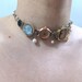 Asymmetric Watch Faces Choker Necklace,button Bead Choker Jewelry ...