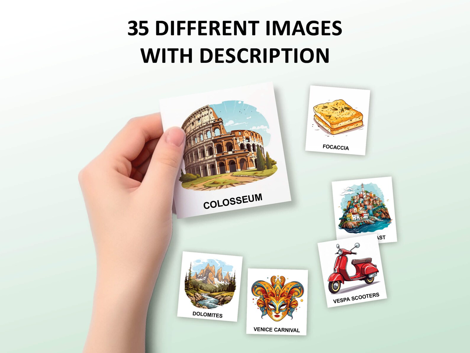 Italy Travel Bingo Game, 50 Italy Bingo Cards, Travel Trip Vacation ...