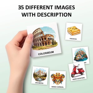 Italy Travel Bingo Game, 50 Italy Bingo Cards, Travel Trip Vacation ...