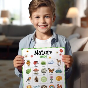 Nature Bingo, 50 Outdoor Bingo Cards, Nature Birthday Party Game ...