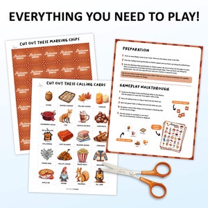 4 Season Bingo Games Set, 50 Bingo Cards per Game, Summer, Spring ...