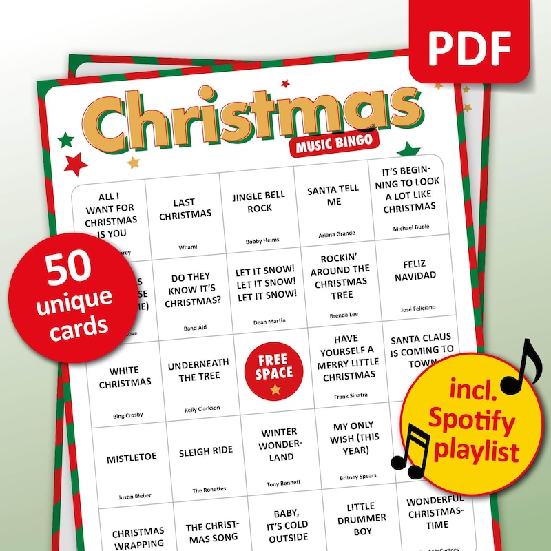 Christmas Bingo - Etsy