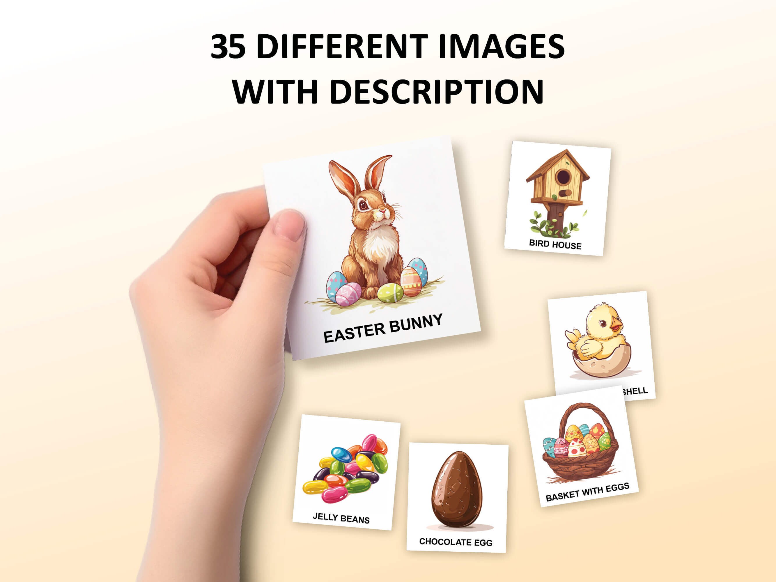 Easter Bingo, 50 Printable Bingo Cards, Easter Party Game, Spring ...