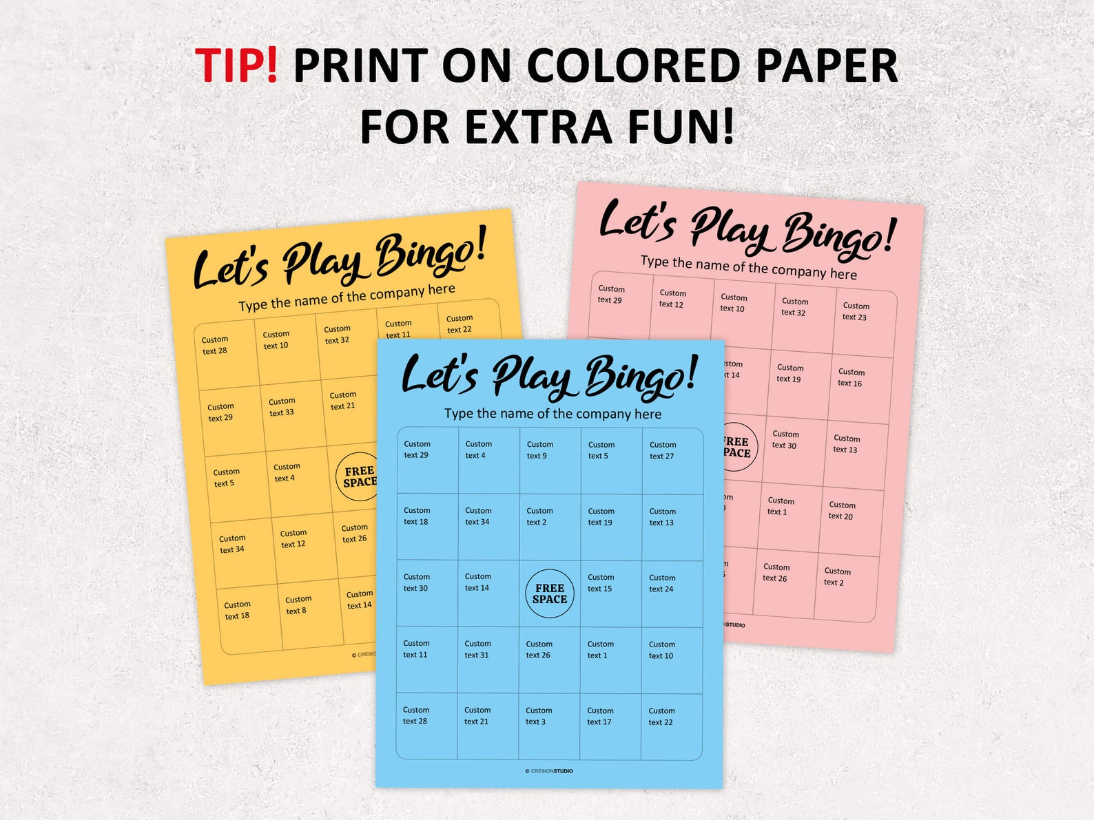 Get to Know You Bingo, 50 Personalized Bingo Cards, Custom Office Party ...