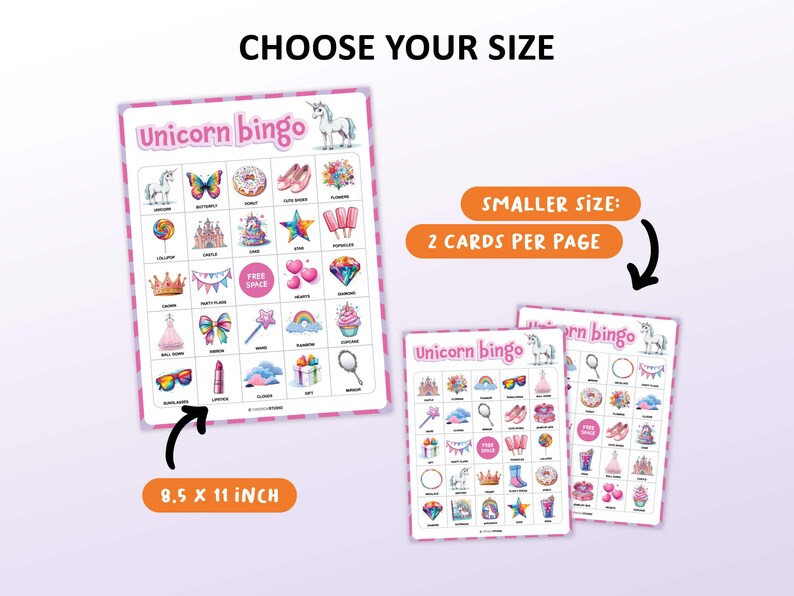 Unicorn Bingo, 50 Rainbow Unicorn Bingo Cards, Birthday Activities ...