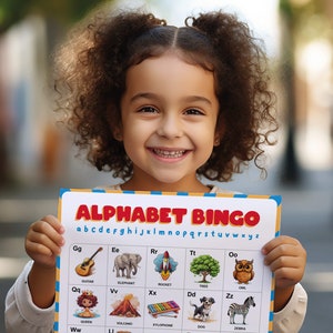 Alphabet Bingo, 50 Letter Bingo Cards, Kids Learning Activities ...