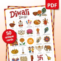 Diwali Charade Pictionary Game: 70 Cards, Indian Holiday (instant ...