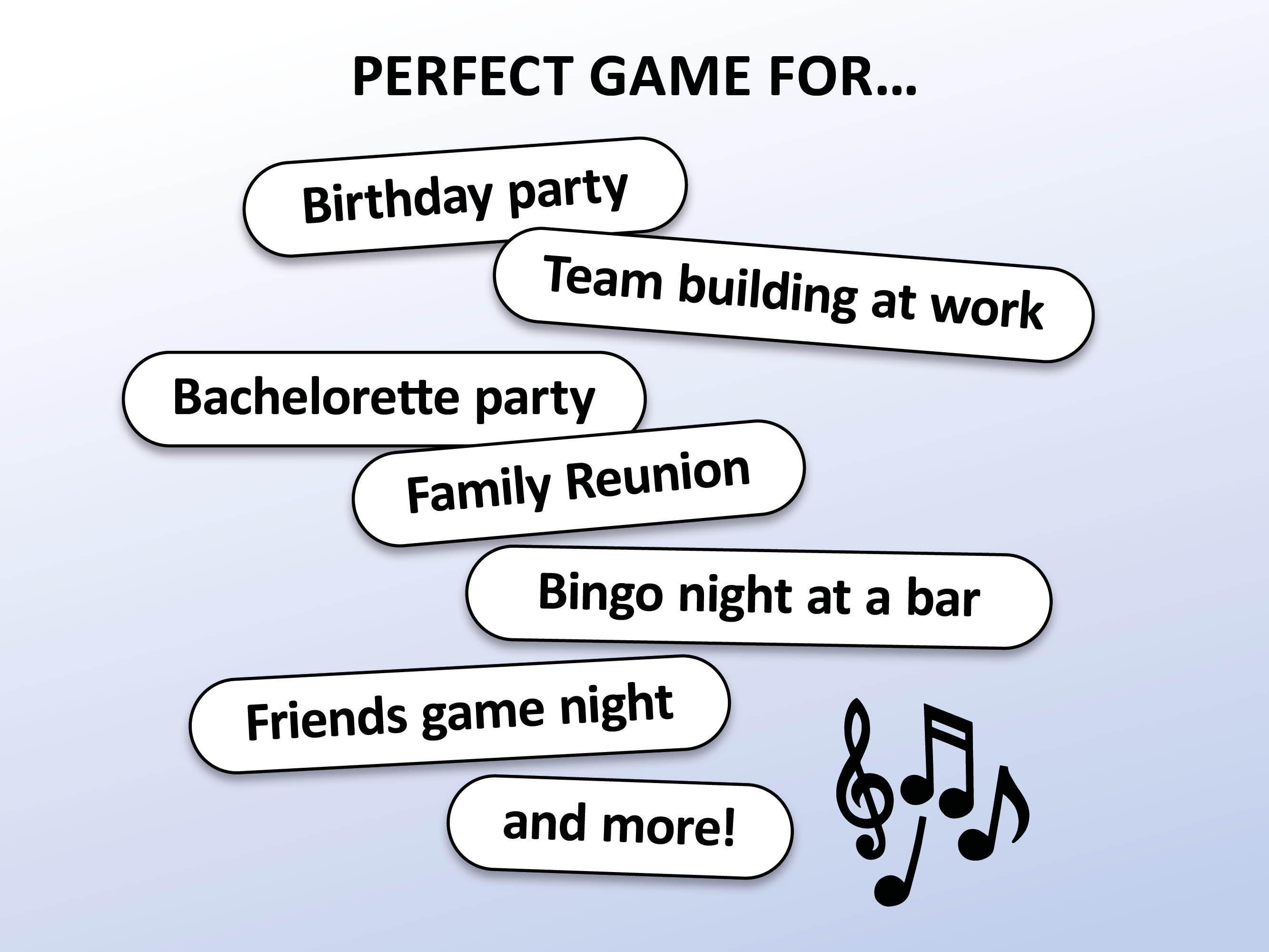 2000s Music Bingo, 100 Bingo Cards + Spotify Playlist, 2000s Party Game ...