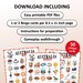 Australia Travel Bingo Game, 50 Bingo Cards, Australian Trip Vacation ...