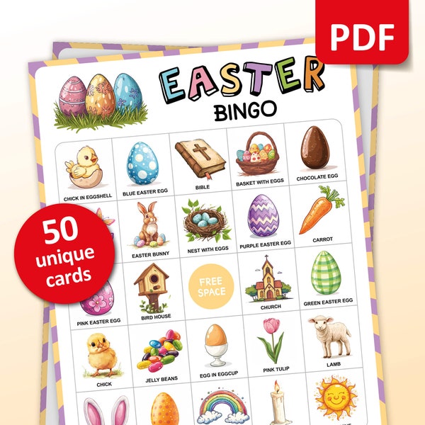Easter Trivia Cards - Etsy