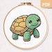 Turtle Counted Cross Stitch Pattern for Beginners, Small Easy Cross ...