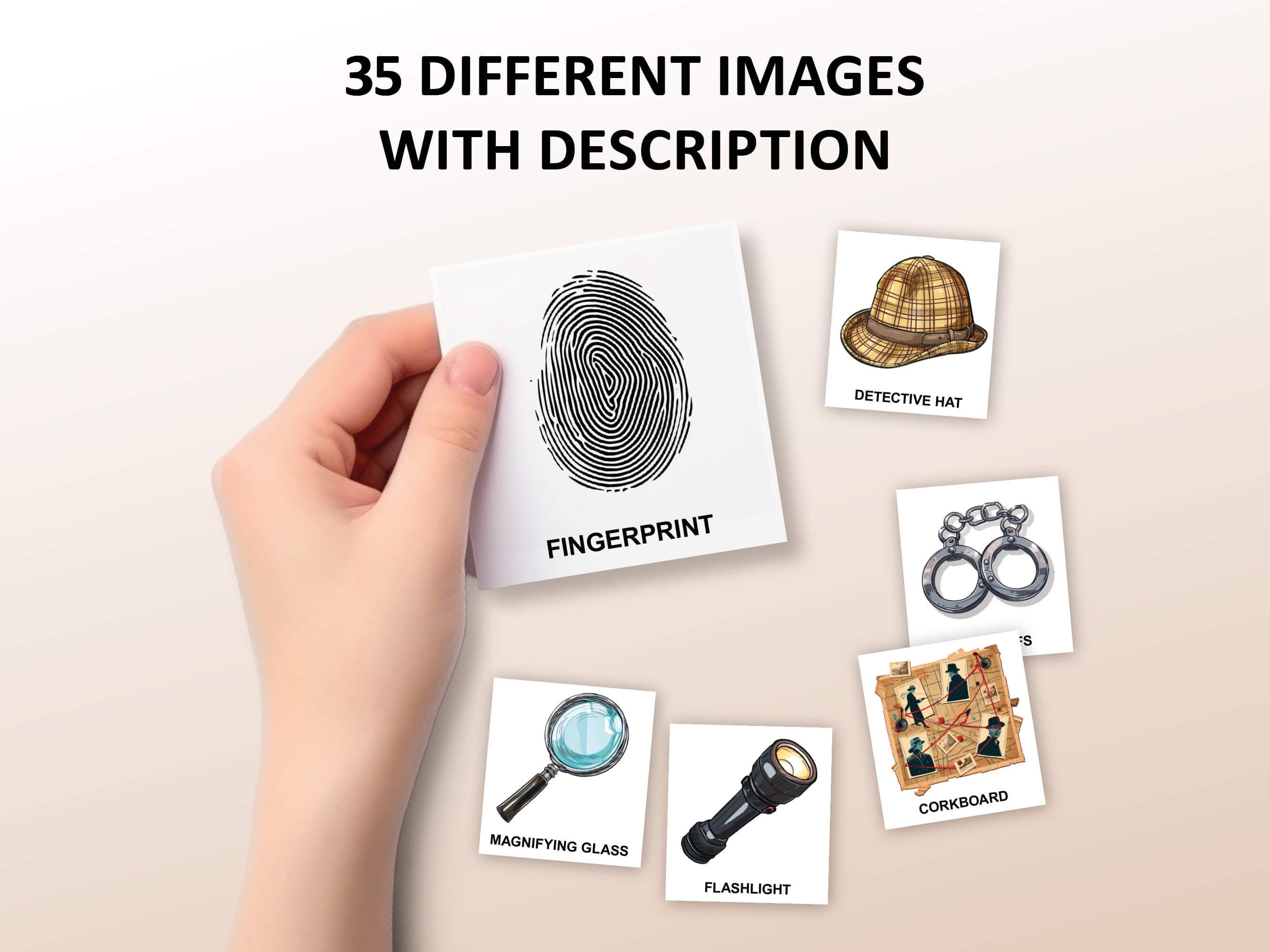 Detective Bingo, 50 Bingo Cards, Printable Party Game, Investigation ...