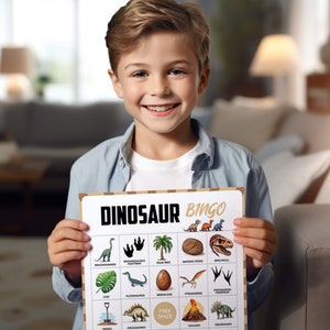 Dinosaur Bingo, 30 Dinosaurs Bingo Cards, Birthday Activitiy, Kids Dino ...