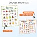 4 Season Bingo Games Set, 50 Bingo Cards per Game, Summer, Spring ...