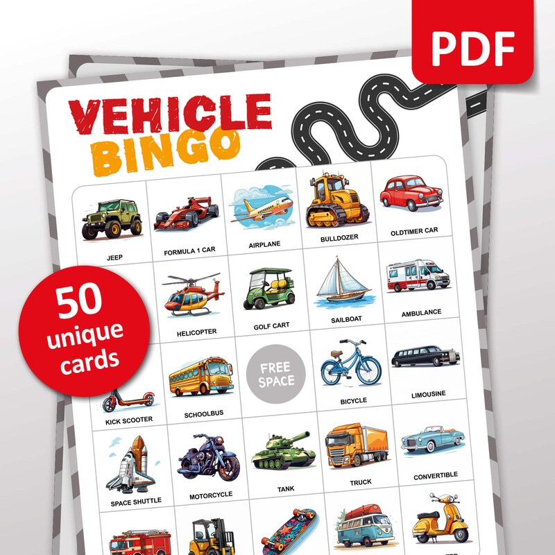 Car Bingo - Etsy