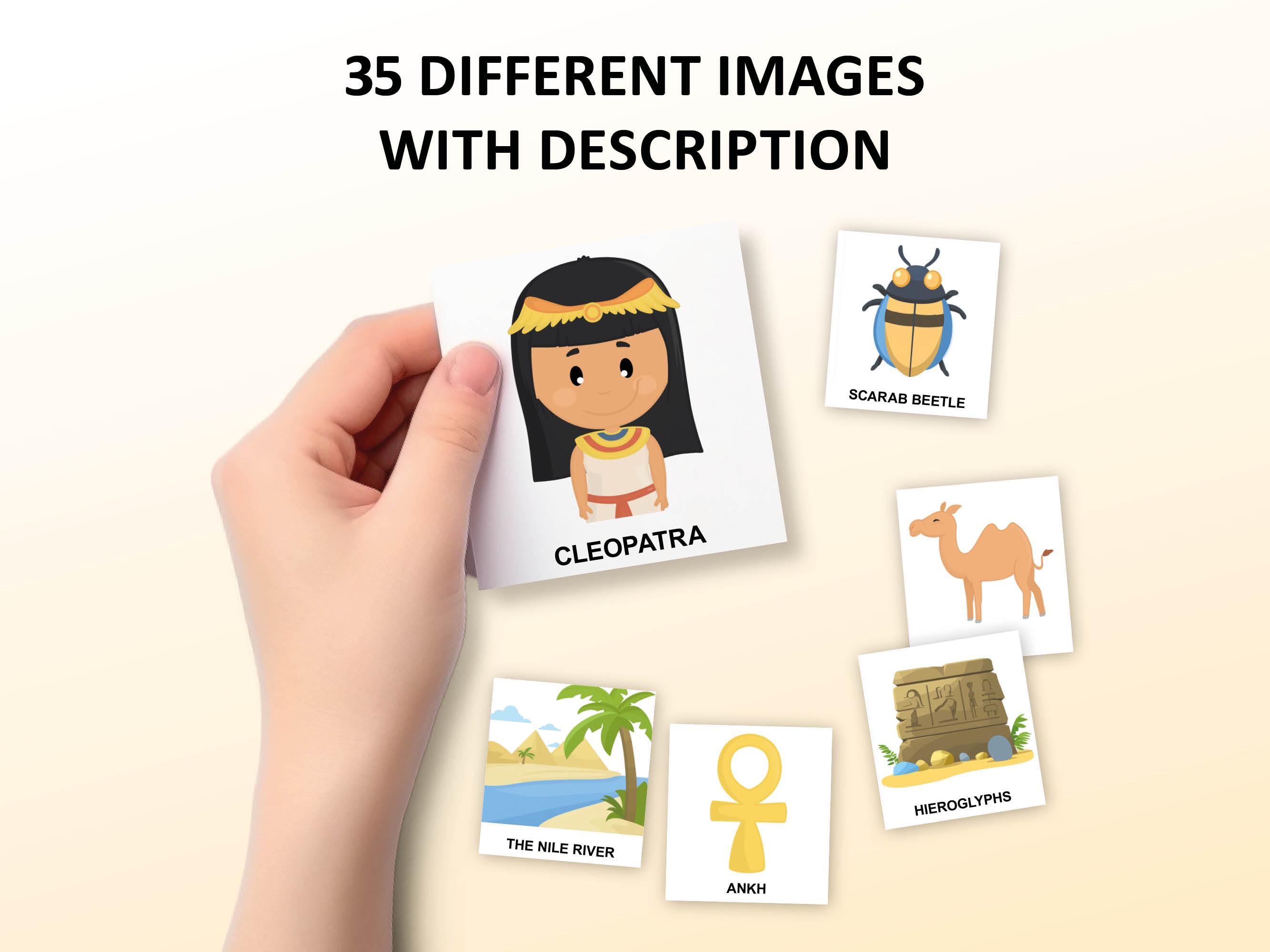 Ancient Egypt Bingo, 50 Bingo Cards, Egyptian Printable Party Game ...