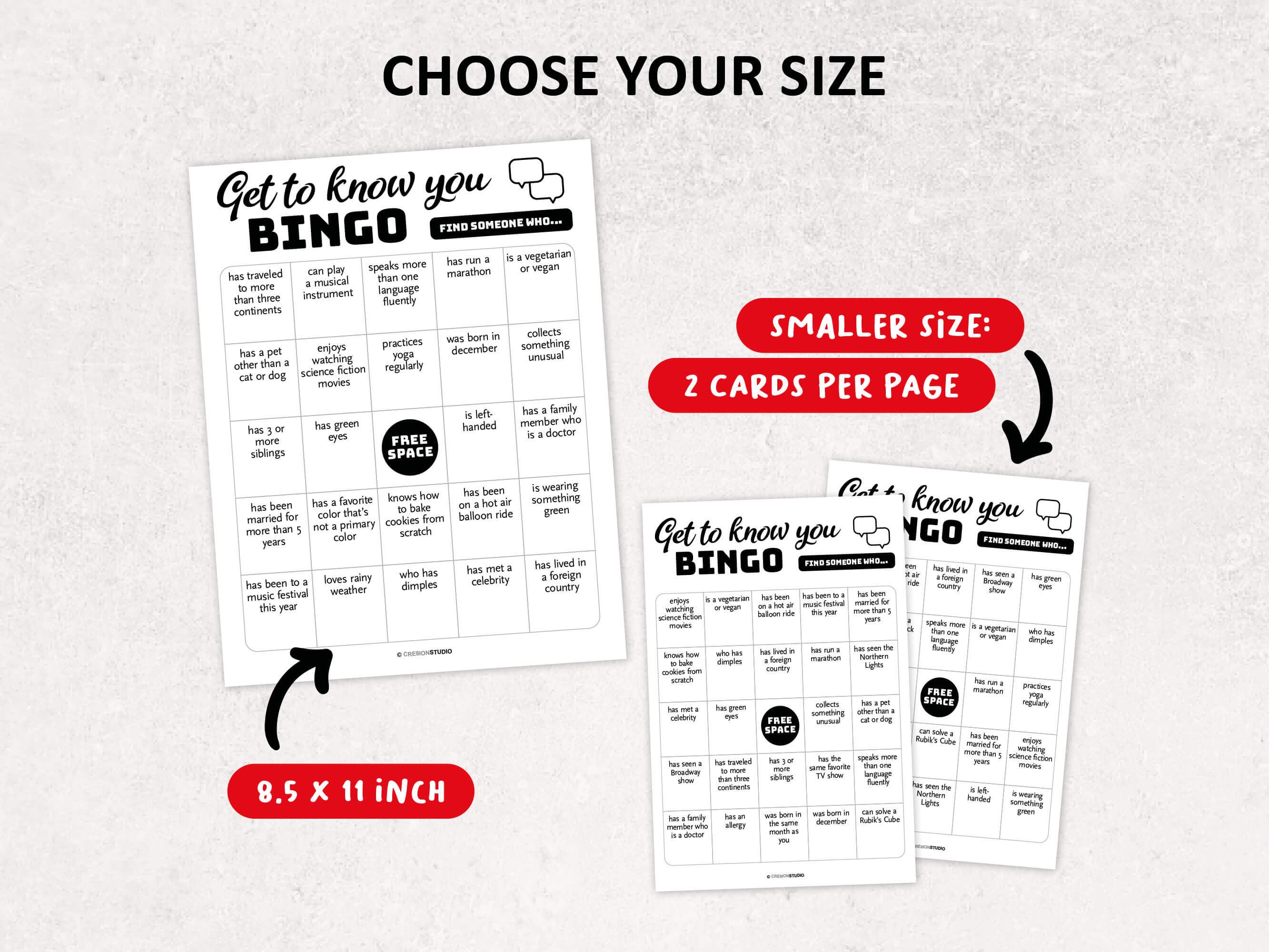 Get to Know You Bingo, 50 Human Bingo Cards, Icebreaker Office Party ...