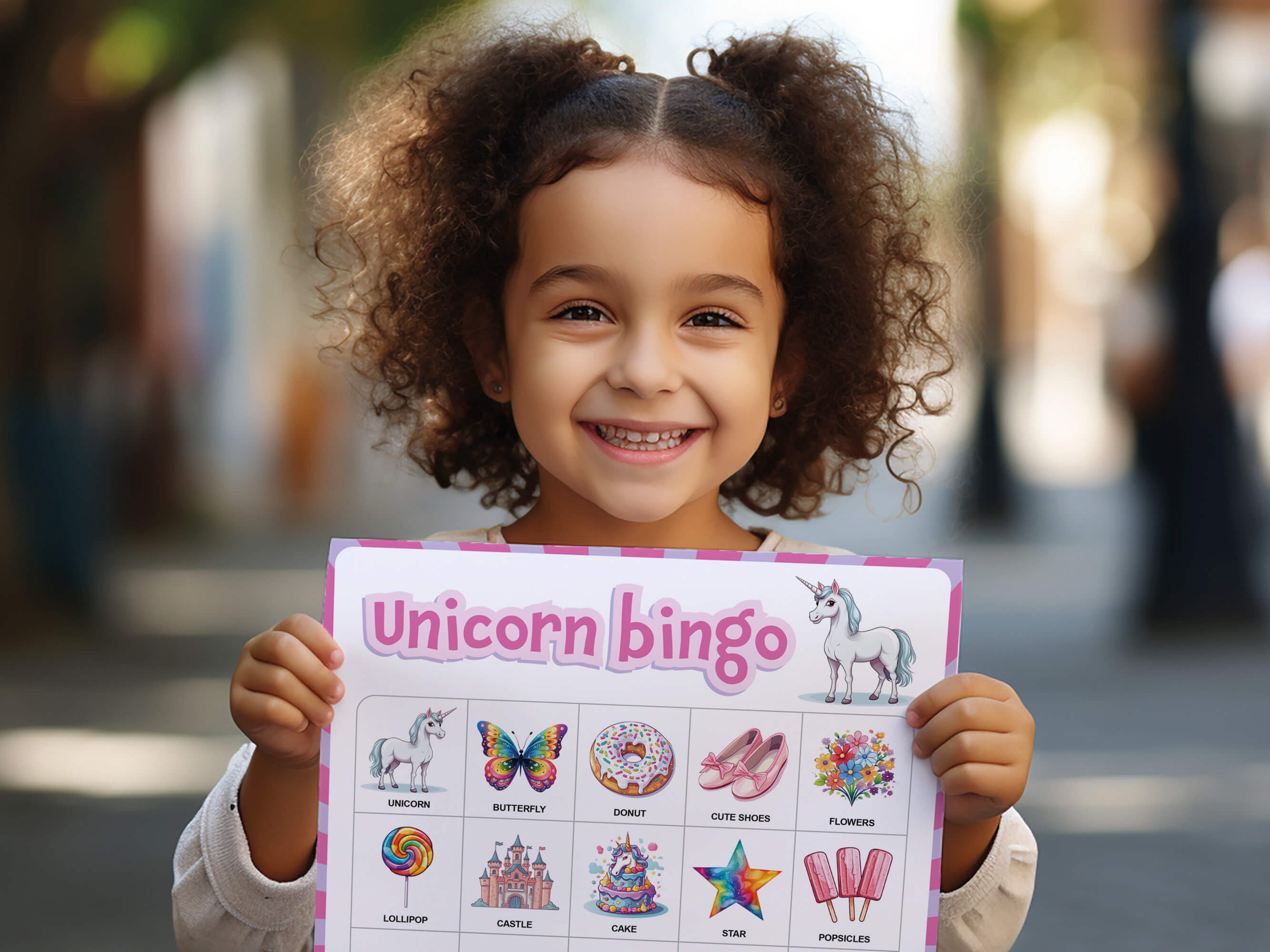 Unicorn Bingo, 50 Rainbow Unicorn Bingo Cards, Birthday Activities ...