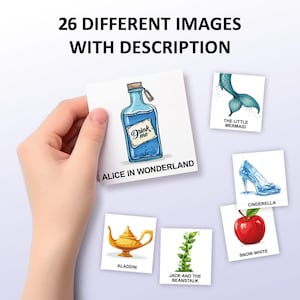 Fairytale Bingo, 50 Bingo Cards, Fairy Tale Party Game, Printable Kids ...