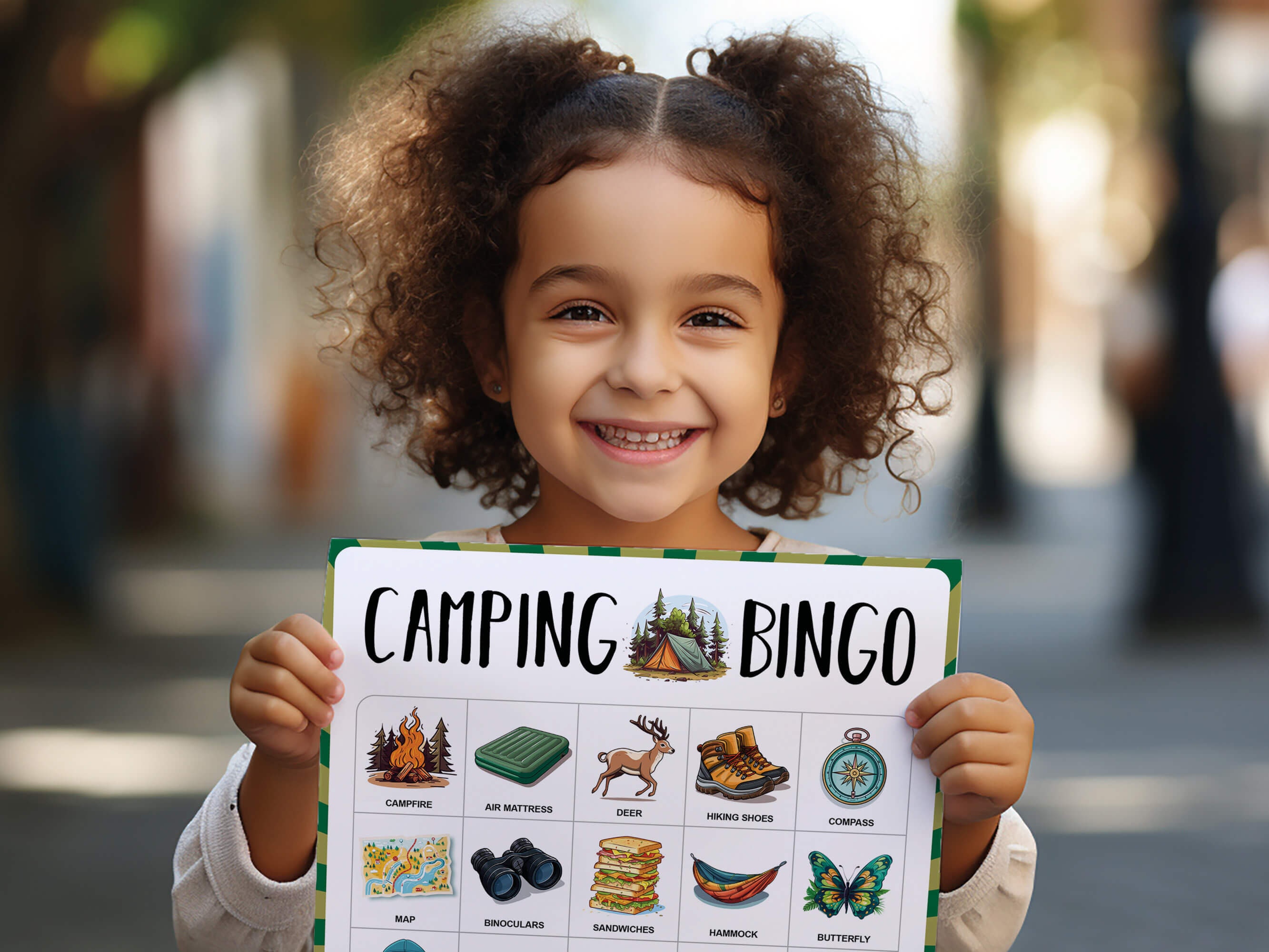 Camping Bingo, 30 Camping Bingo Cards, Vacation Classroom Activities ...