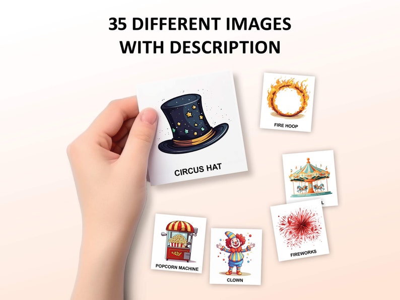 Circus Bingo, 50 Circus Party Bingo Cards, Birthday Activities, Kids ...
