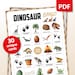 Dinosaur Bingo, 30 Dinosaurs Bingo Cards, Birthday Activitiy, Kids Dino ...