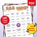 Spain Travel Bingo Game, 50 Spain Bingo Cards, Travel Trip Vacation ...